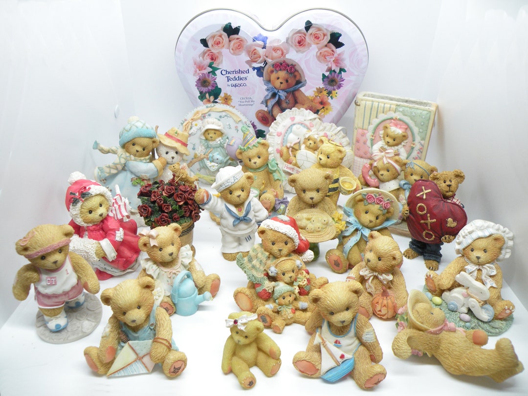 Cherished Teddies Enesco Collection Figurines Colletible Vintage Bear ...