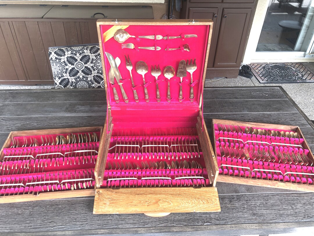 143 Pcs Rare Vintage Thailand Siam Dancing Formal Bronze Brass Mid ...