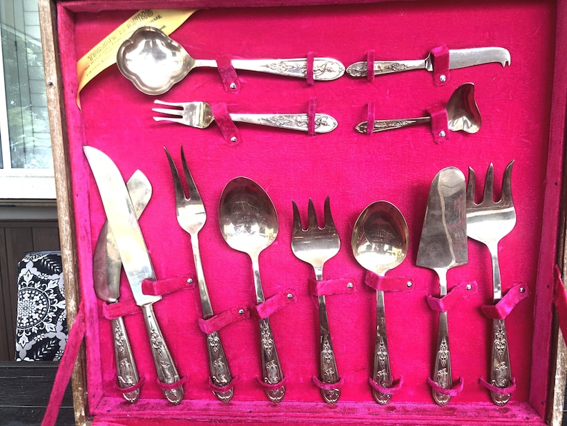 143 Pcs Rare Vintage Thailand Siam Dancing Formal Bronze Brass Mid ...