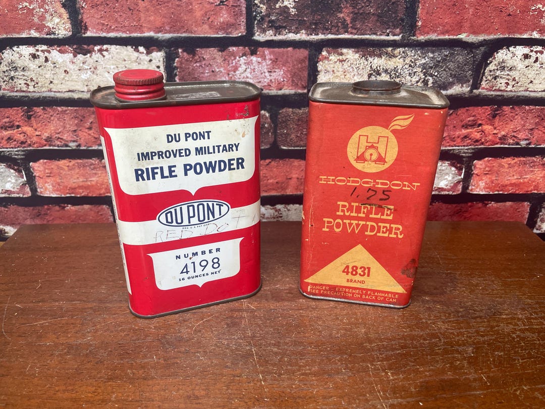 Pair of Vintage Rifle Powder Tins - Etsy