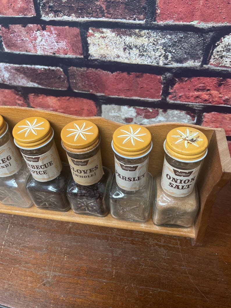 Vintage Watkins Spice Jars - Set of 8 - Etsy