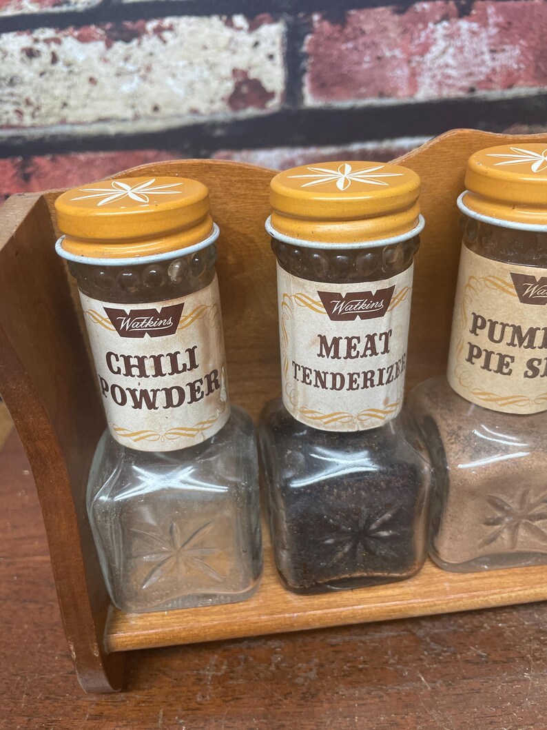 Vintage Watkins Spice Jars - Set of 8 - Etsy
