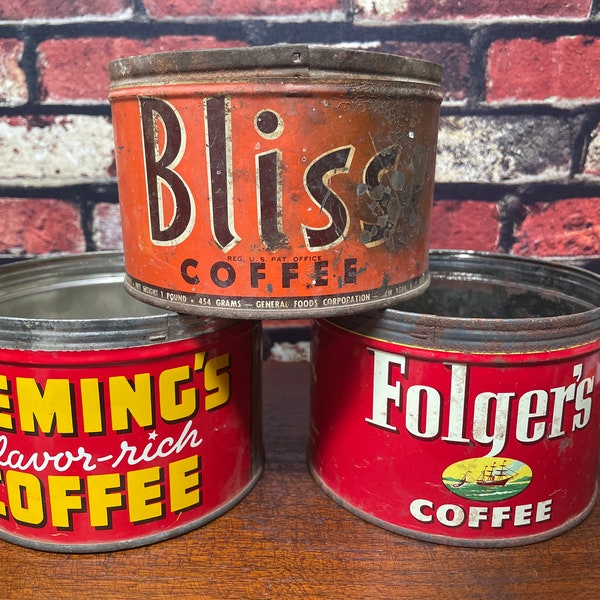 Vintage Coffee Tin - Etsy
