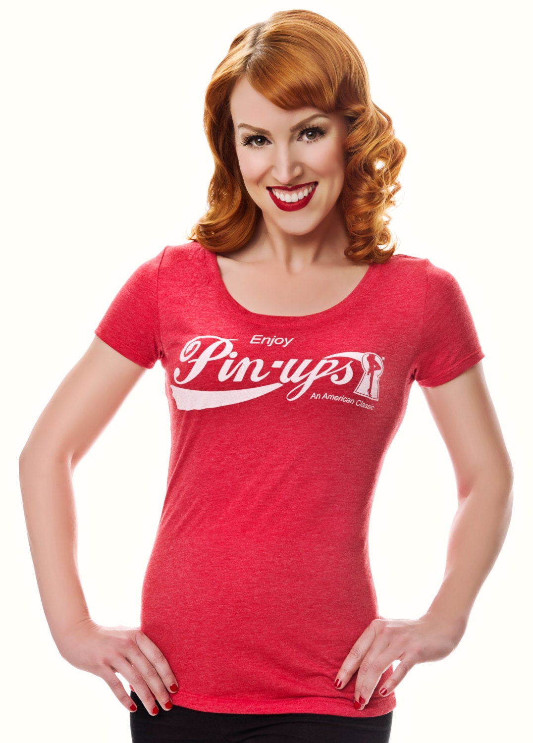Enjoy Pin-ups Woman's Vintage Style Graphic Tee T-shirt - Etsy