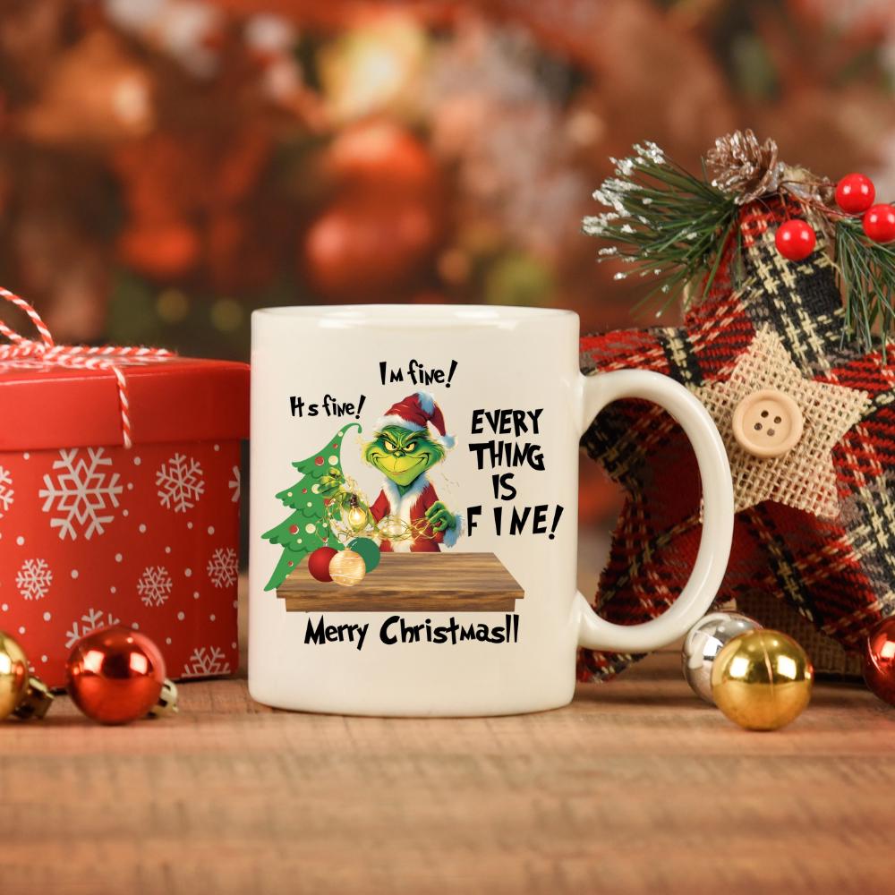 Everything's Fine Grinch Christmas - Etsy