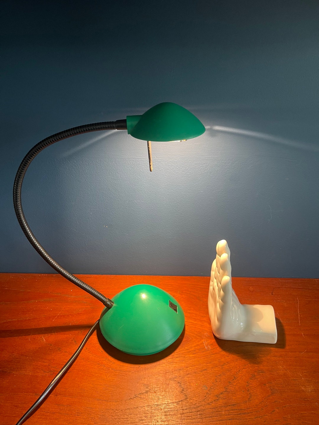 Memphis-style Desk Lamp, Bright Green With Black. Mascot Lighting, 80s ...