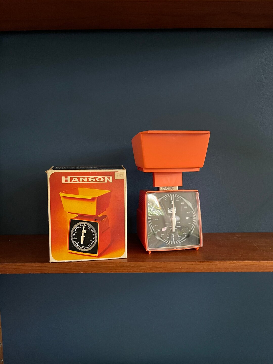 HANSON 4411 Vintage Kitchen Scales, Made in Ierlan / Ireland Orange 70 ...