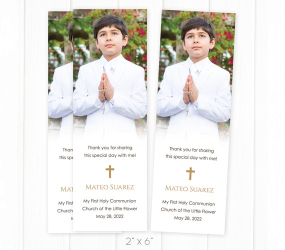 Personalized Holy Communion Prayer Card First Communion - Etsy