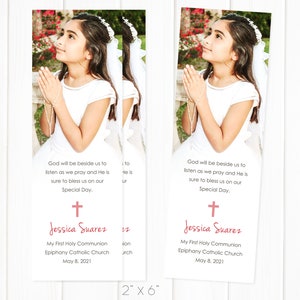 First Communion Remembrance Card, First Holy Communion Favor ...
