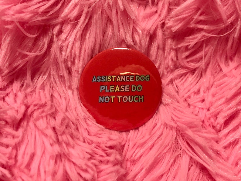 Assistance Dog Please Do Not Touch Badge - Etsy