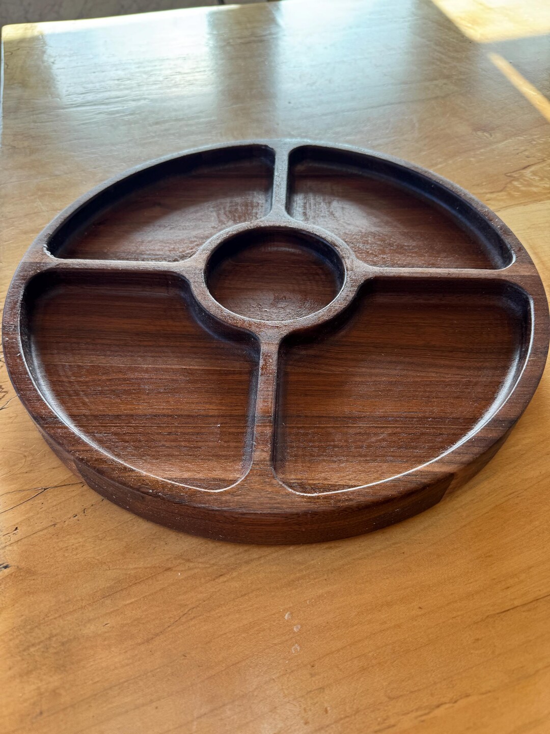 Walnut Divided Serving Tray | Perfect for Nuts, Cheese, Candy, or Fruit ...