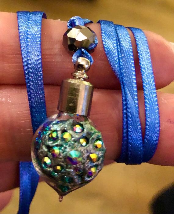 Blue Magic Dust Fairy Dust Bottle Amulet Pendant Decorated & - Etsy