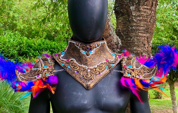 Pride Warrior Gorget & Pauldron shoulder Piece Decorative - Etsy