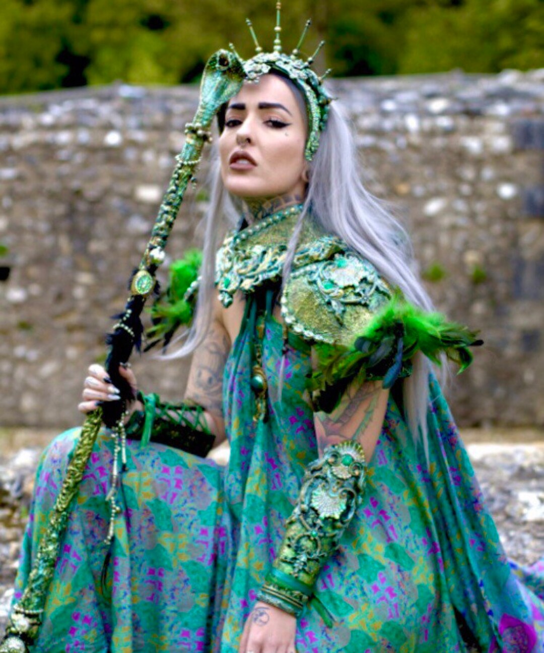 Handmaids Green Armour EVA Foam Leather Intricately - Etsy