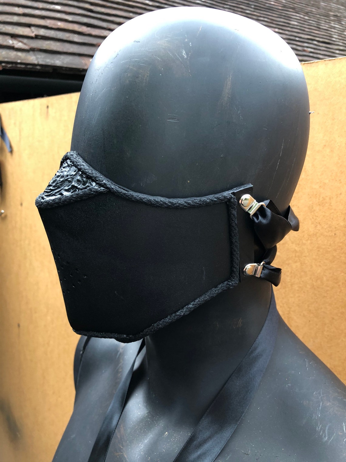 Visor Dominatrix Fetish Gimp Bevor Armour Fetish Black - Etsy UK