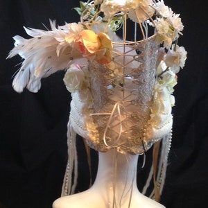 Marie Antoinette Caged Bird Corseted Extravagant Wig Headdress With ...
