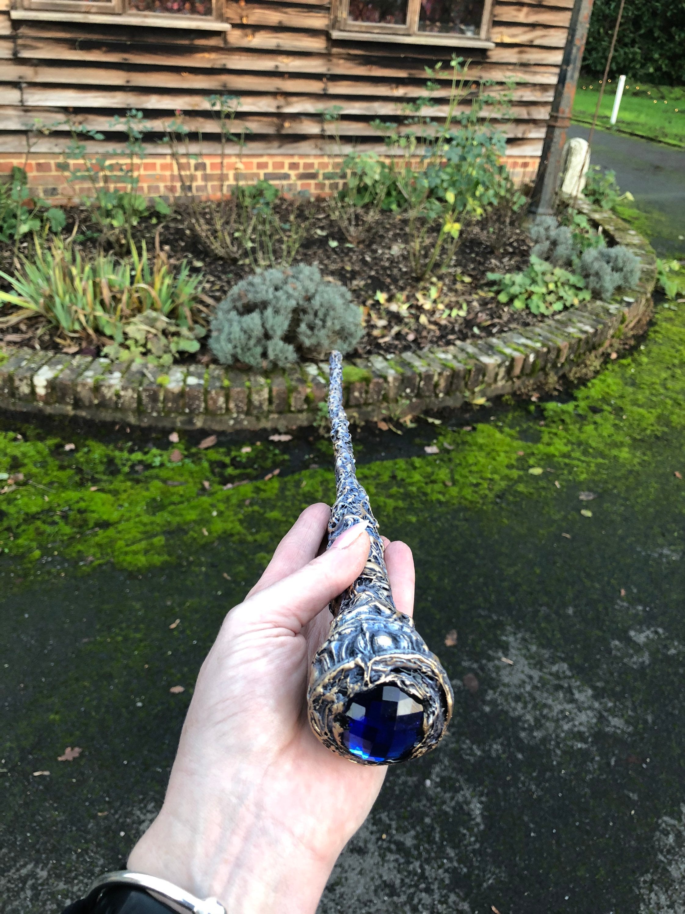 The Serenity Ocean Deep Blue Wand 20/50cm long Beautiful | Etsy