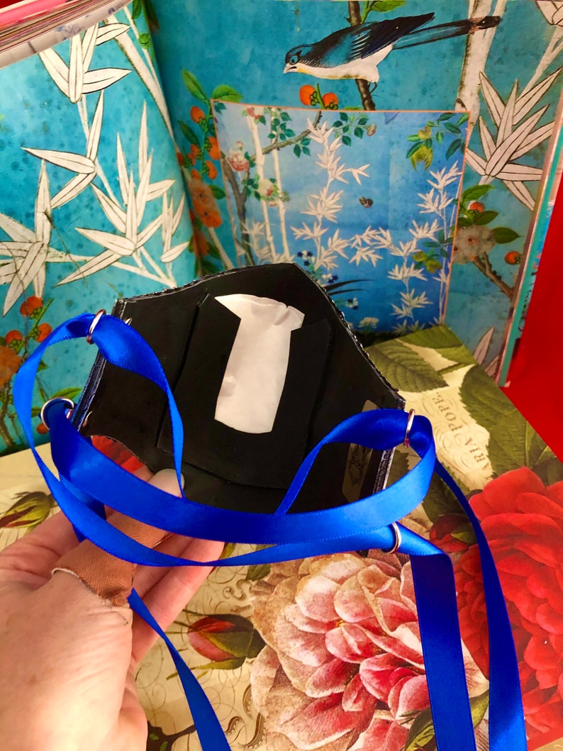 Visor Dominatrix Fetish Gimp, Bevor Armour, Foam, Blue, Silver Gilding ...