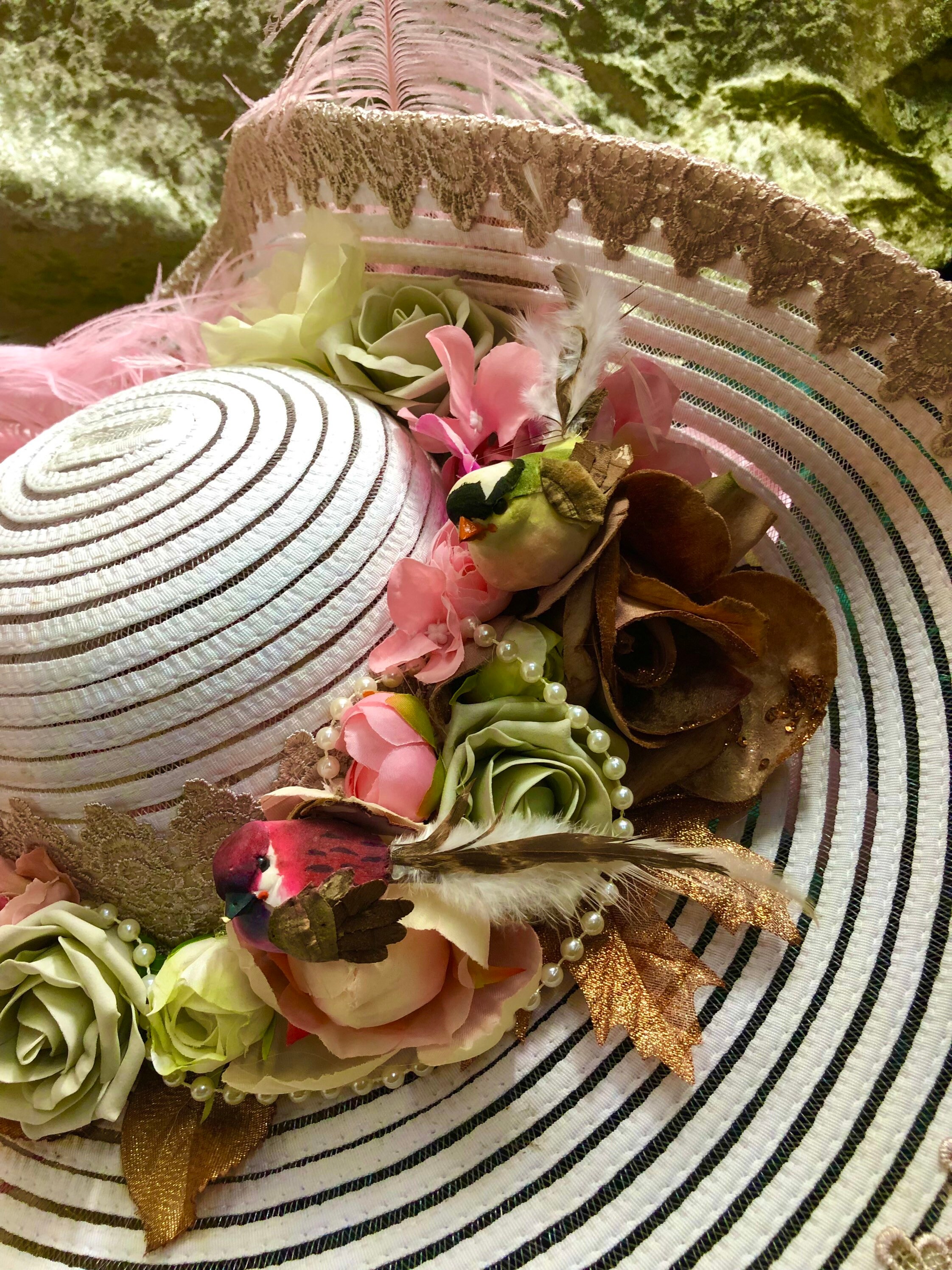 Marie Antoinette 18th Century French Ladies Wedding Ascot Hat With Silk ...