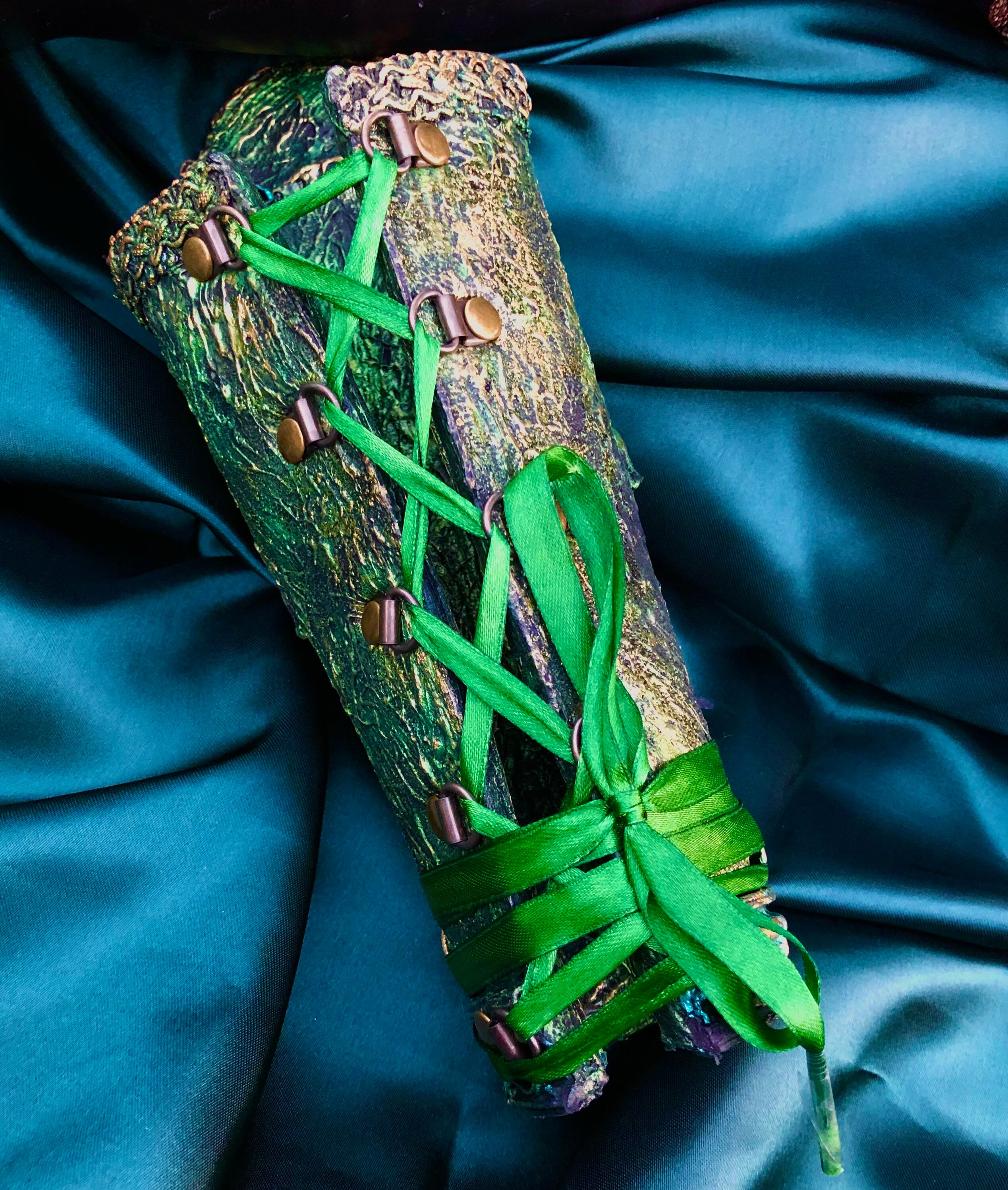 Handmaids Green Armour EVA Foam, Leather Intricately Decorated Arm ...