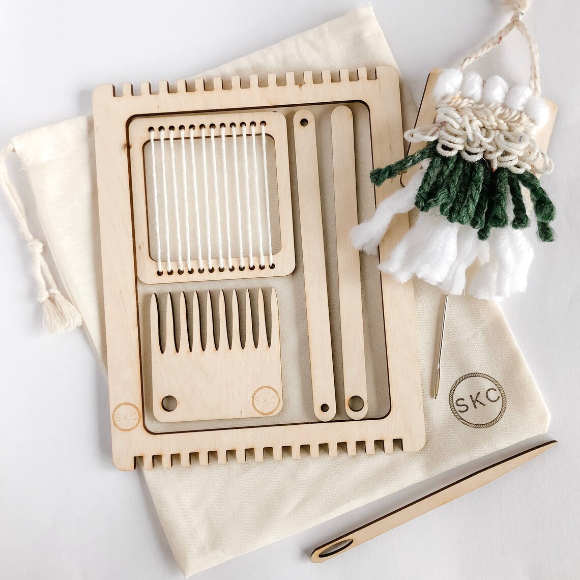 Weaving Loom & Tools Version II // Weaving Kit / Loom Kit / | Etsy