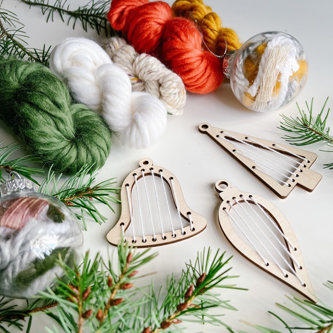 Individual Ornament Looms // Mini Loom / Small Weaving Loom / Ornament ...