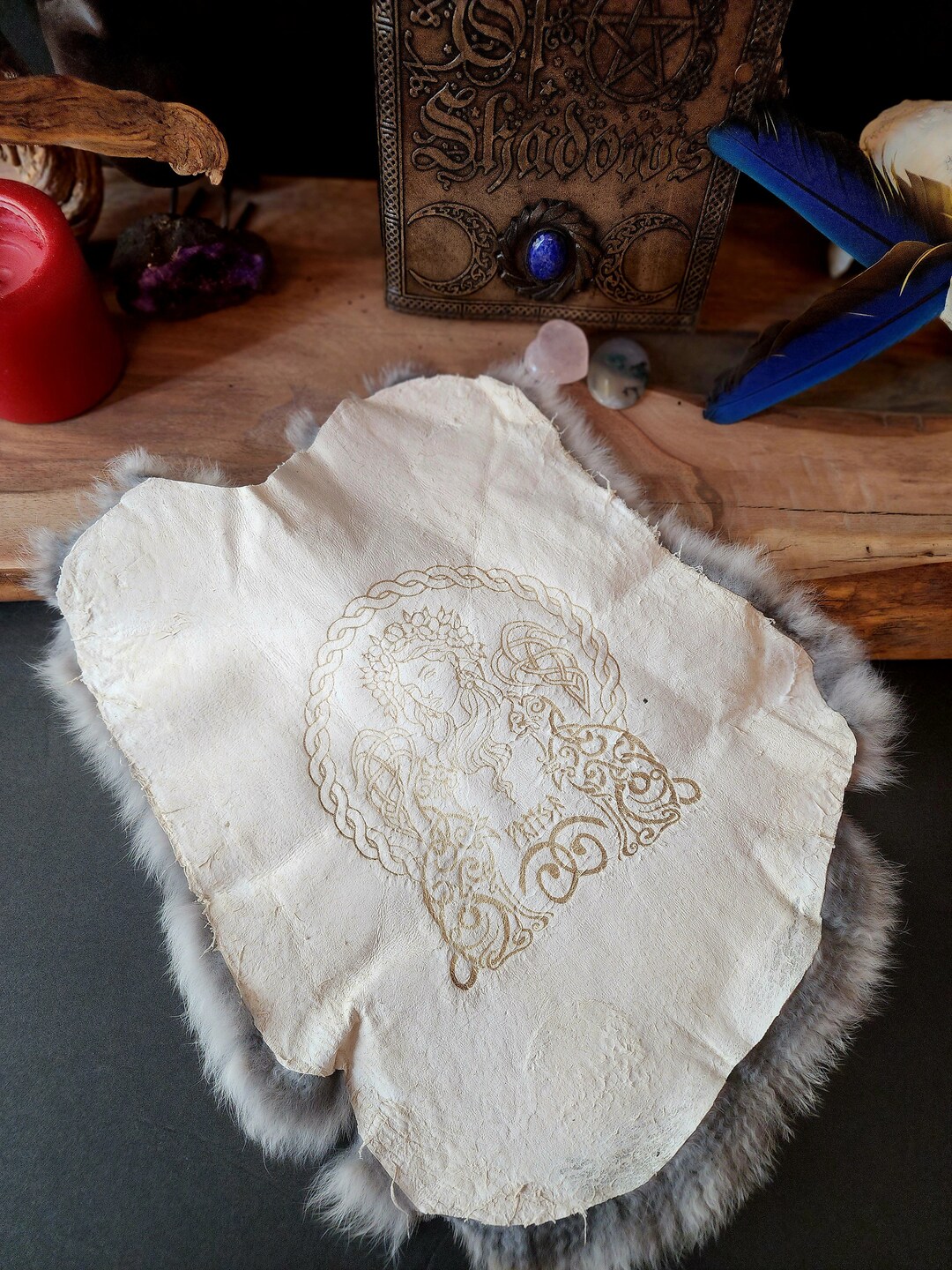 Freya Altar Cloth, Norse Pagan, Goddesses, Rabbit Fur, Altar Cloth ...