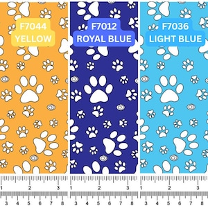 Dog Paw Print Fabric: Polycotton Sewing Material - Etsy