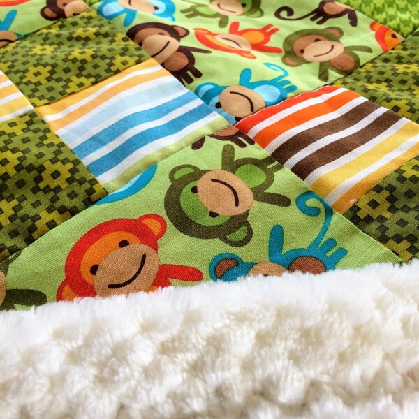 Monkey Quilt - Etsy