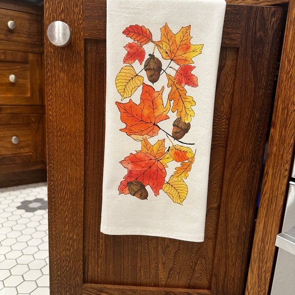 Fall Leaves Towel - Etsy