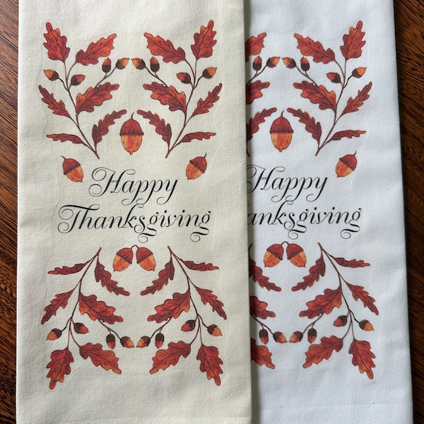 Thanksgiving Tea Towel - Etsy