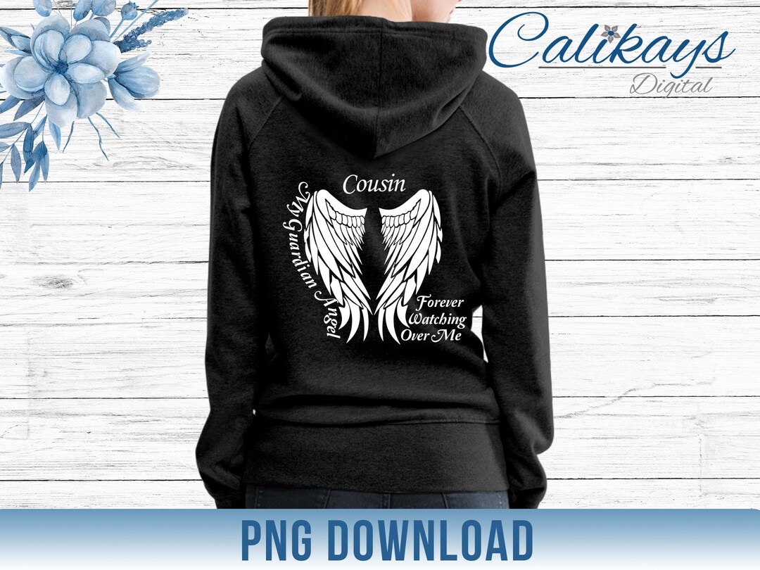 Cousin Guardian Angel svg, Loss of Png Sublimation Designs, Memorial ...