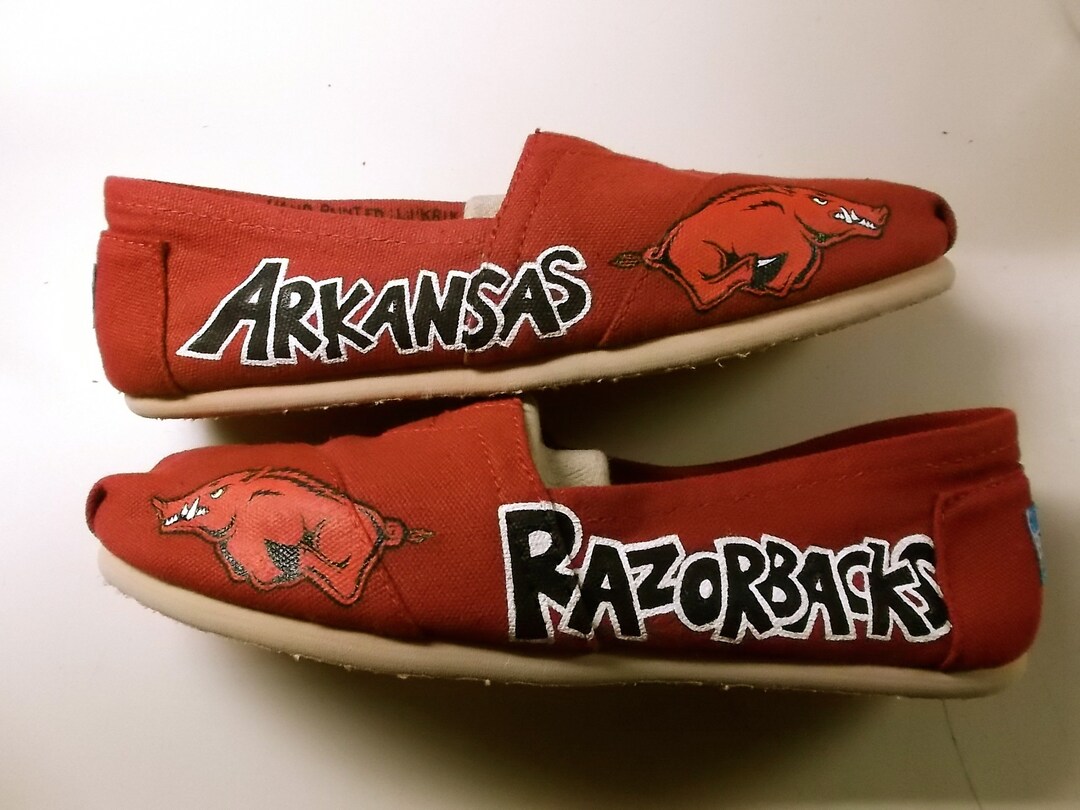 Arkansas Razorback Hog Shoes - Etsy