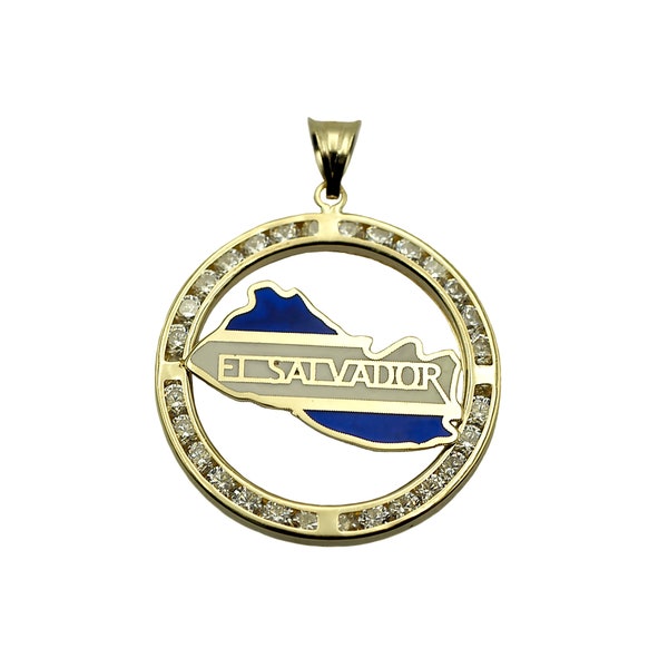 El Salvador Charm Gold - Etsy