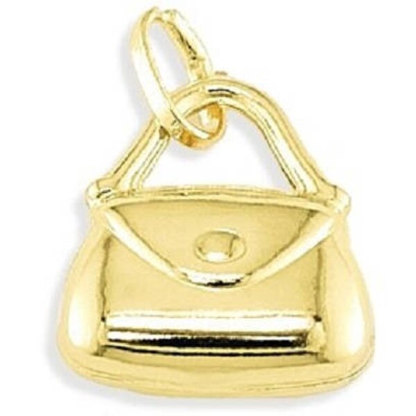 14k Gold Purse Charm - Etsy