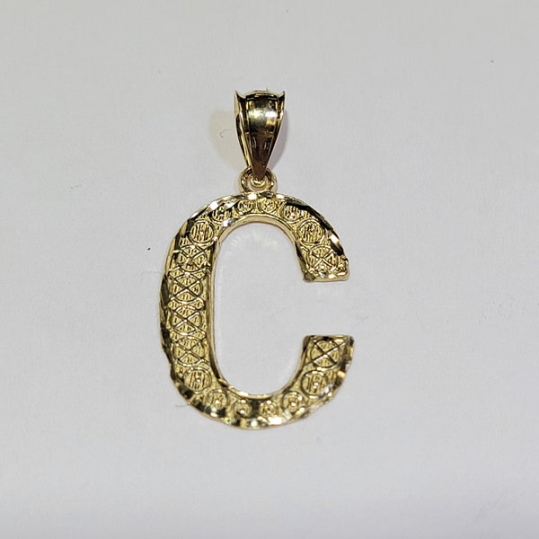Initial C Charm - Etsy