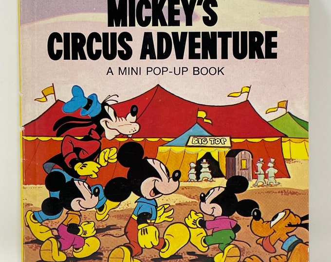 1976 Walt Disney’s Mickey’s Circus Adventure Mini Pop-up Book - Etsy