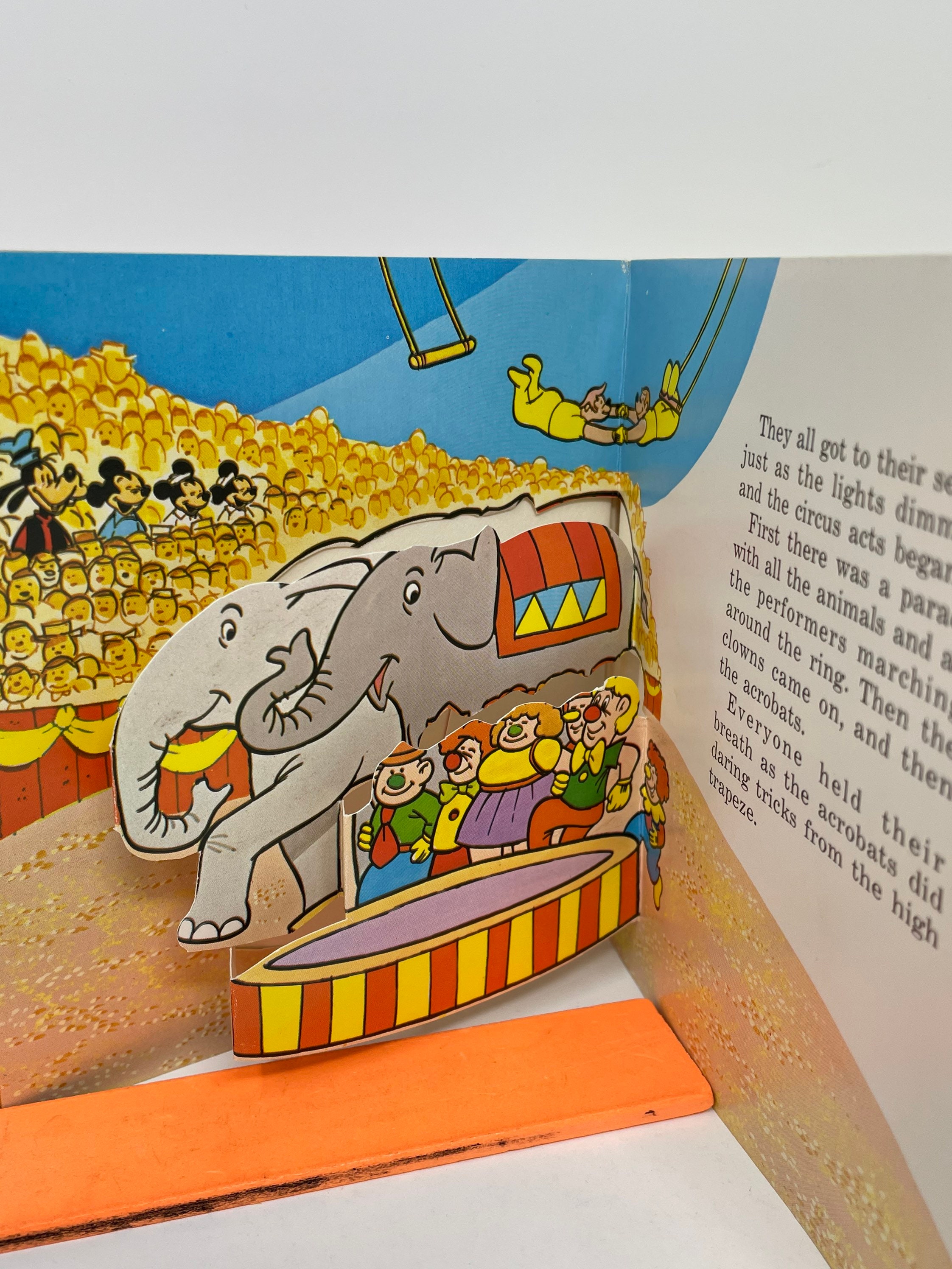 1976 Walt Disneys Mickeys Circus Adventure Mini Pop-up Book - Etsy