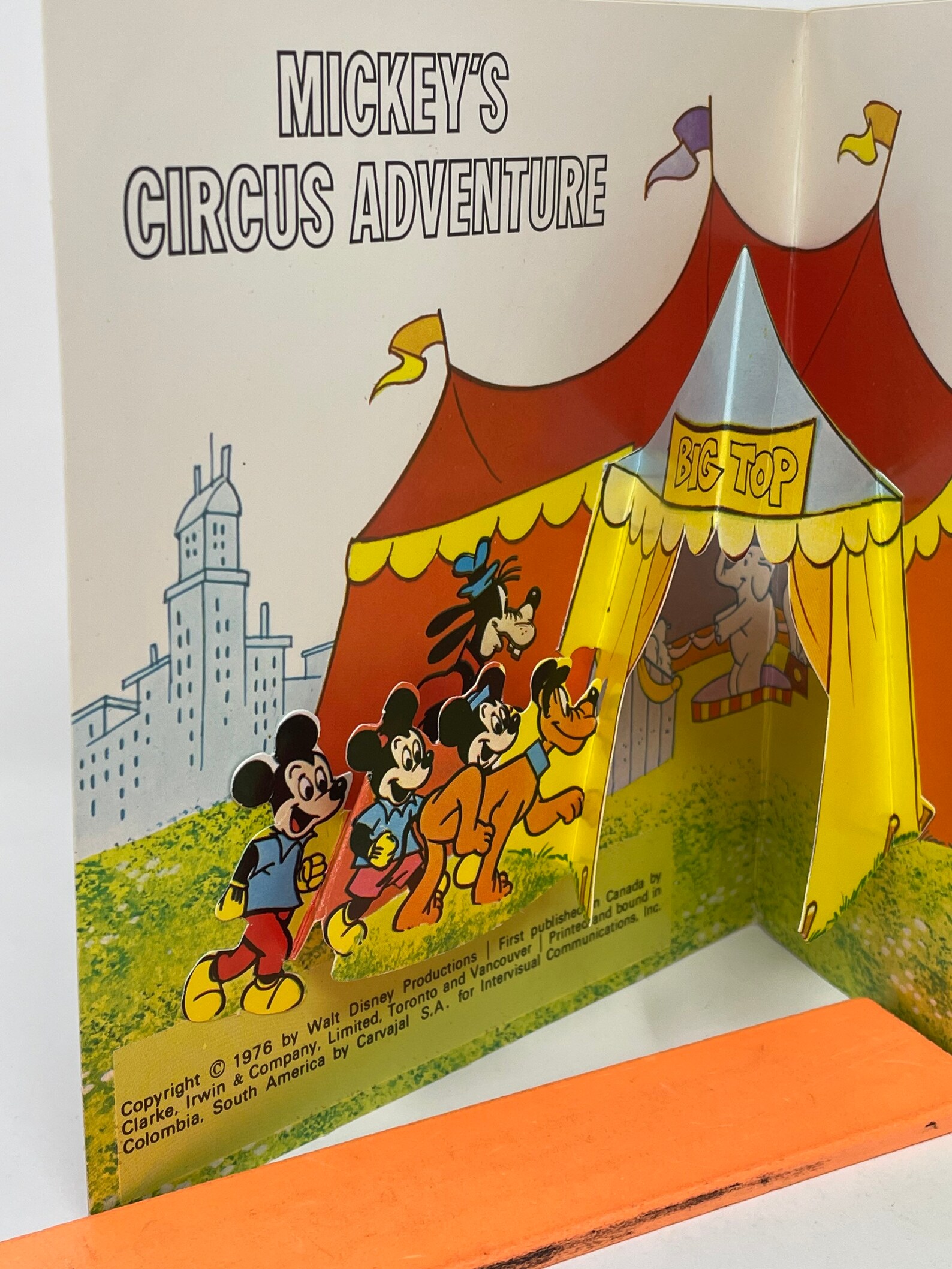 1976 Walt Disneys Mickeys Circus Adventure Mini Pop-up Book - Etsy