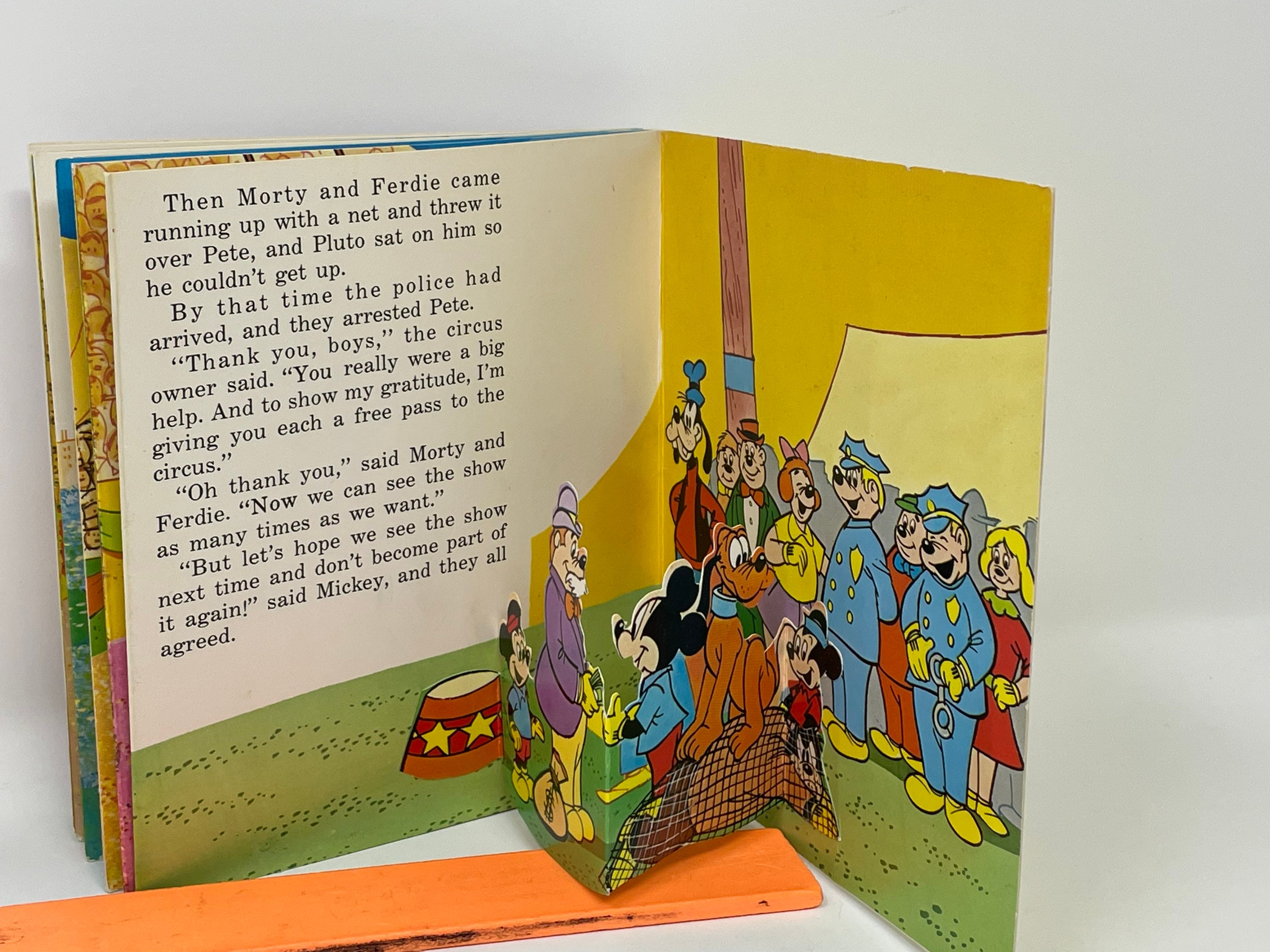 1976 Walt Disneys Mickeys Circus Adventure Mini Pop-up Book - Etsy