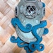 Blue Octopus Diver Helmet Skull Ornament - Etsy