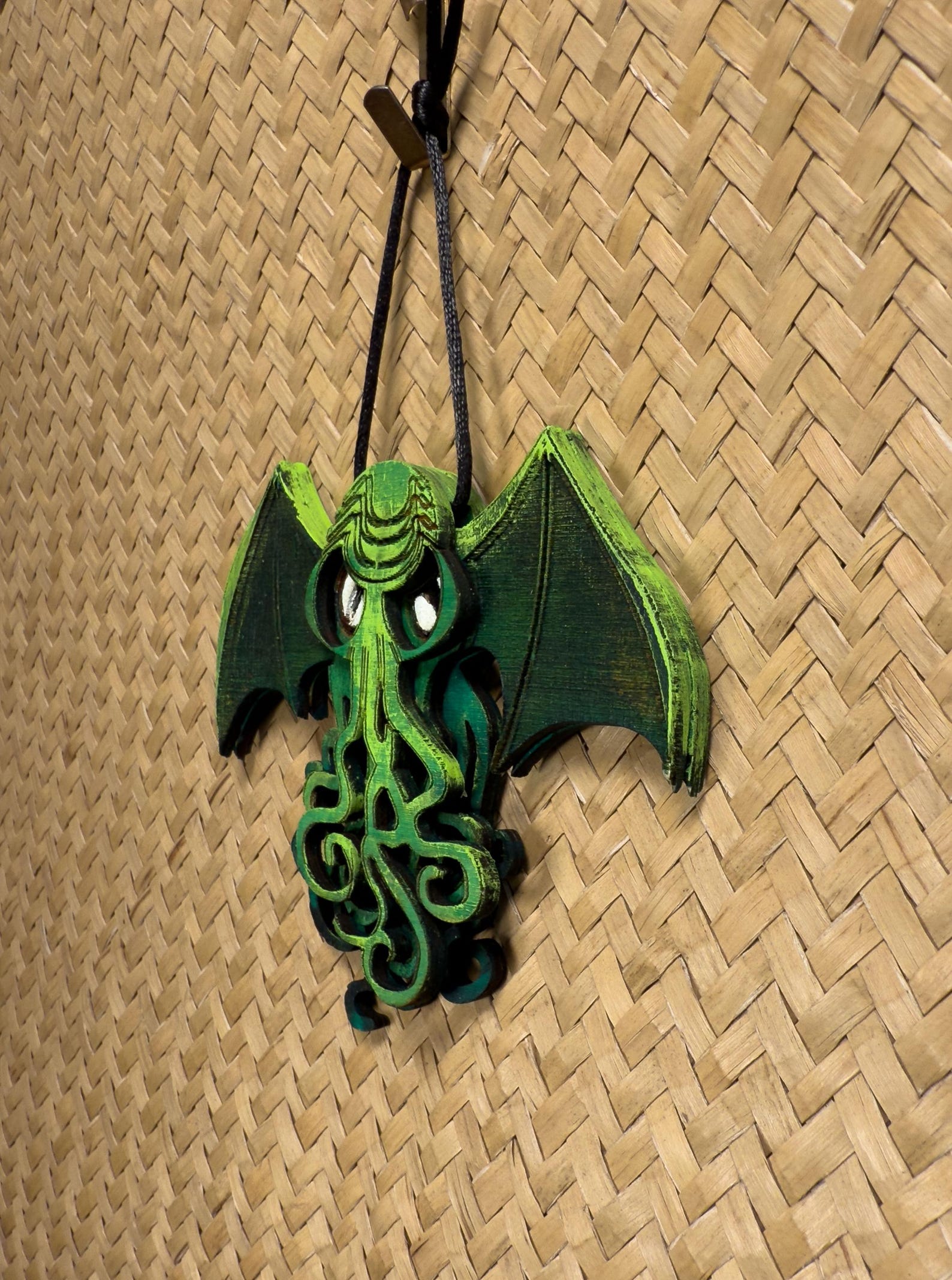 Cthulhu Ornament - Wood Painted With Acrylic- Old Ones Decor - Etsy