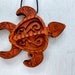 Orange Honu Turtle Ornament Hawaiian Symbol of Wisdom and - Etsy