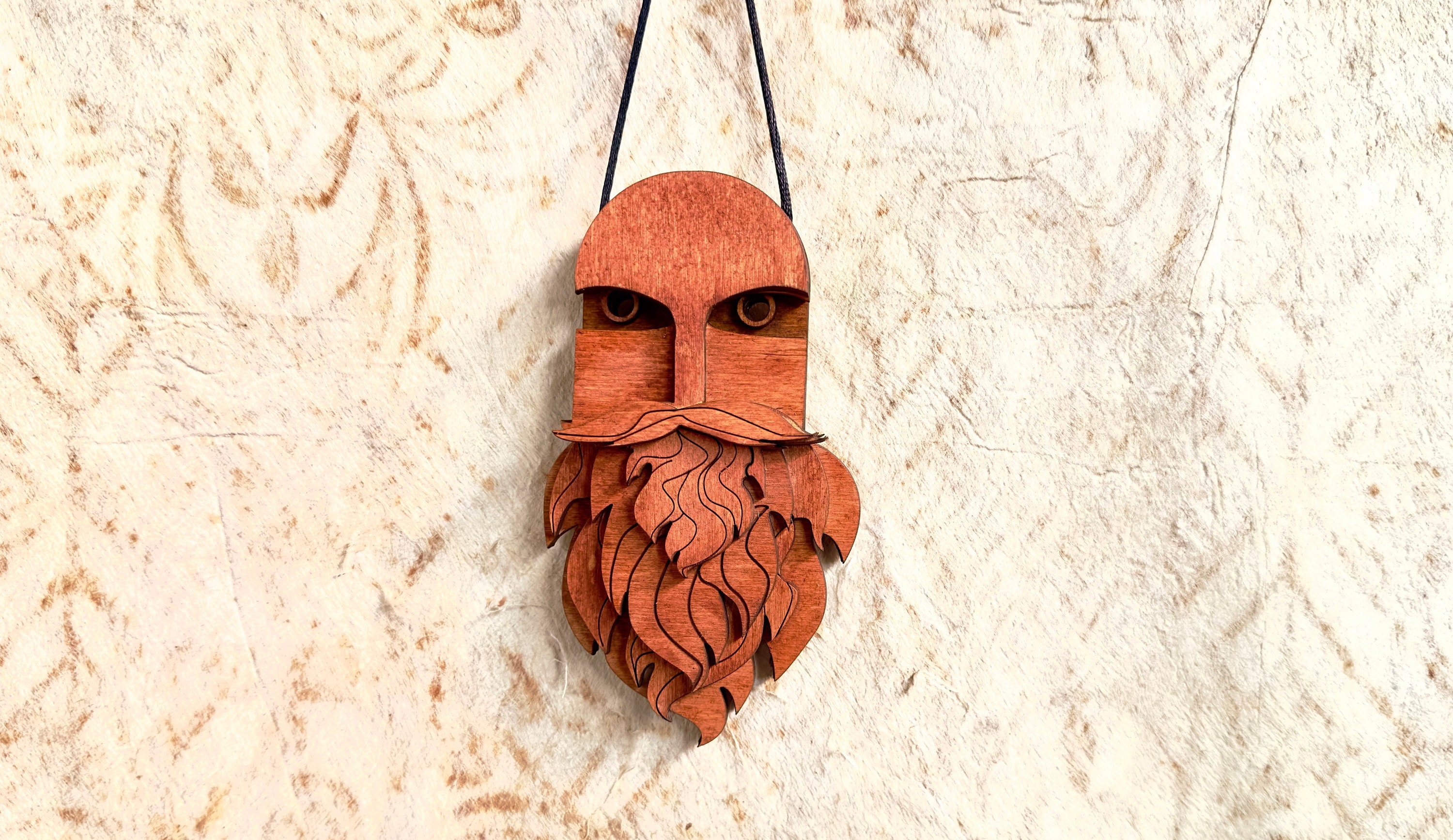 Wooden Beard Ornament - Etsy