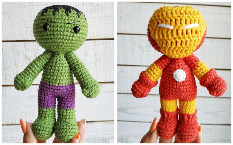 The Avengers crochet patterns Big set of 10 PDF Amigurumi | Etsy