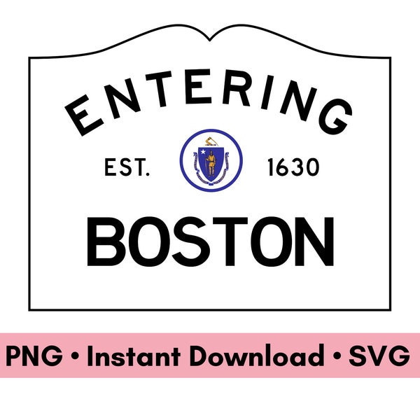 Boston Massachusetts Svg - Etsy