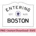Entering Boston Massachusetts Sign Digital Download, Beantown PNG and ...