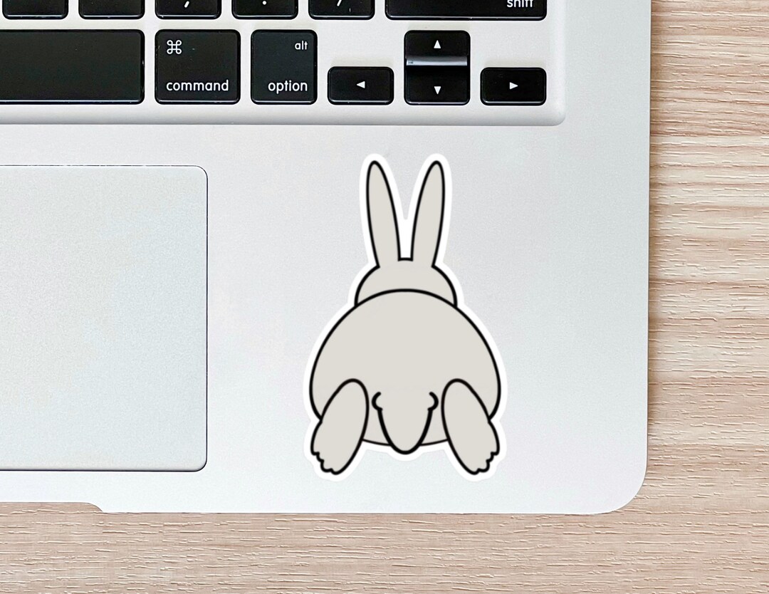 Bunny Rabbit Tail Sticker, Bun Bun Decal Gift for Daughter, White ...