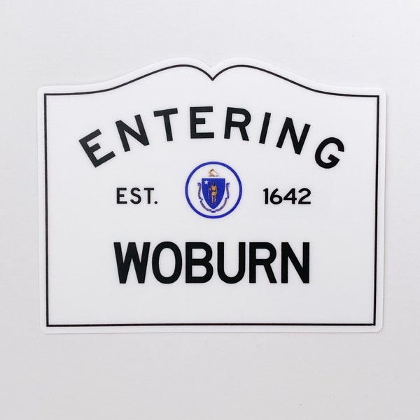 Entering Town Sign Massachusetts - Etsy