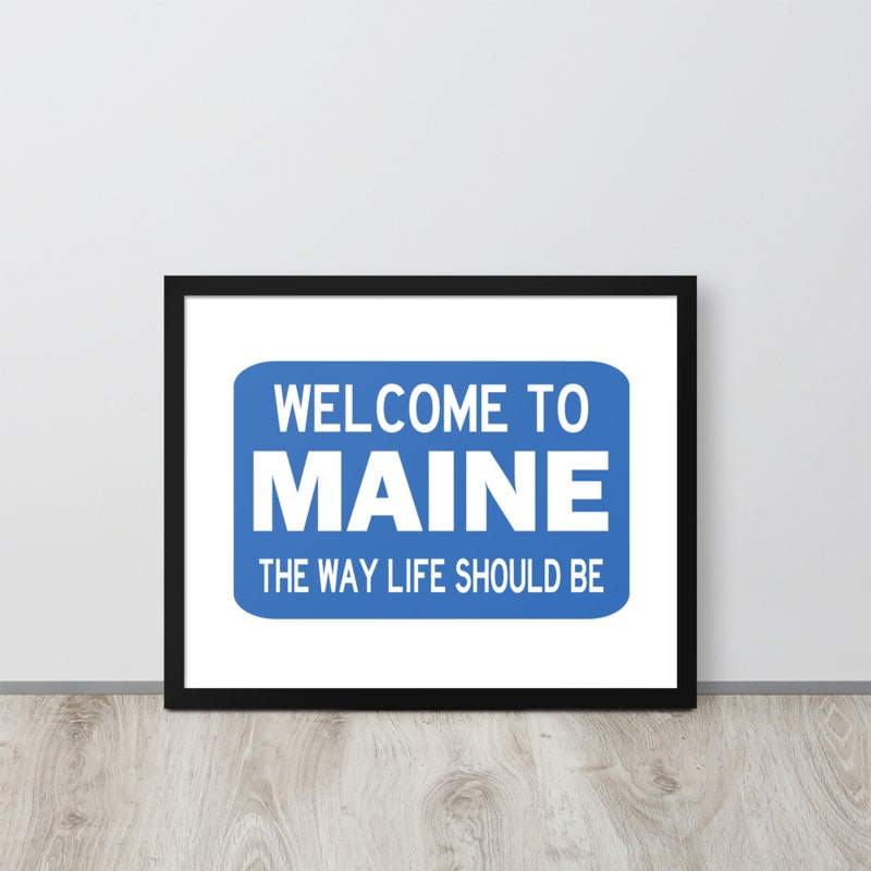 Maine Sign - Etsy
